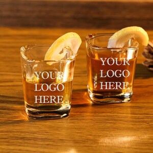 Custom Logo 2oz Shot Glass,personalized Company Logo ，engraved Shot ...