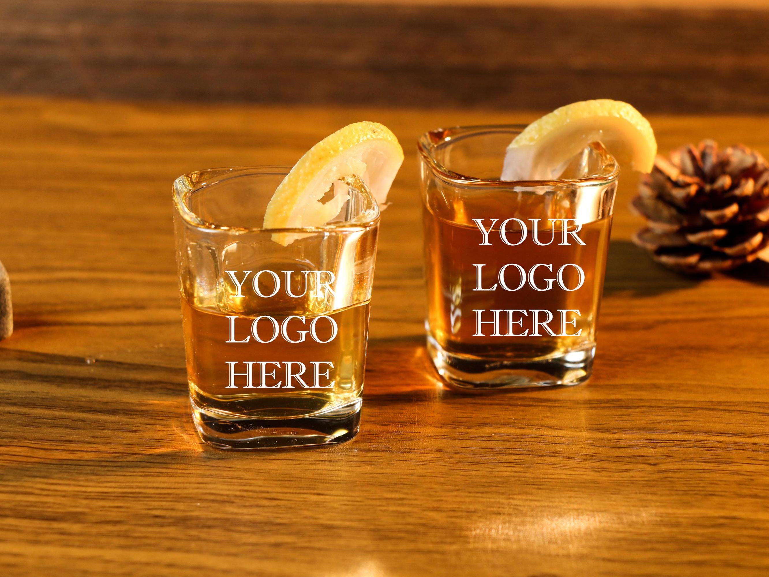 Custom Logo 2oz Shot Glass,personalized Company Logo ，engraved Shot ...