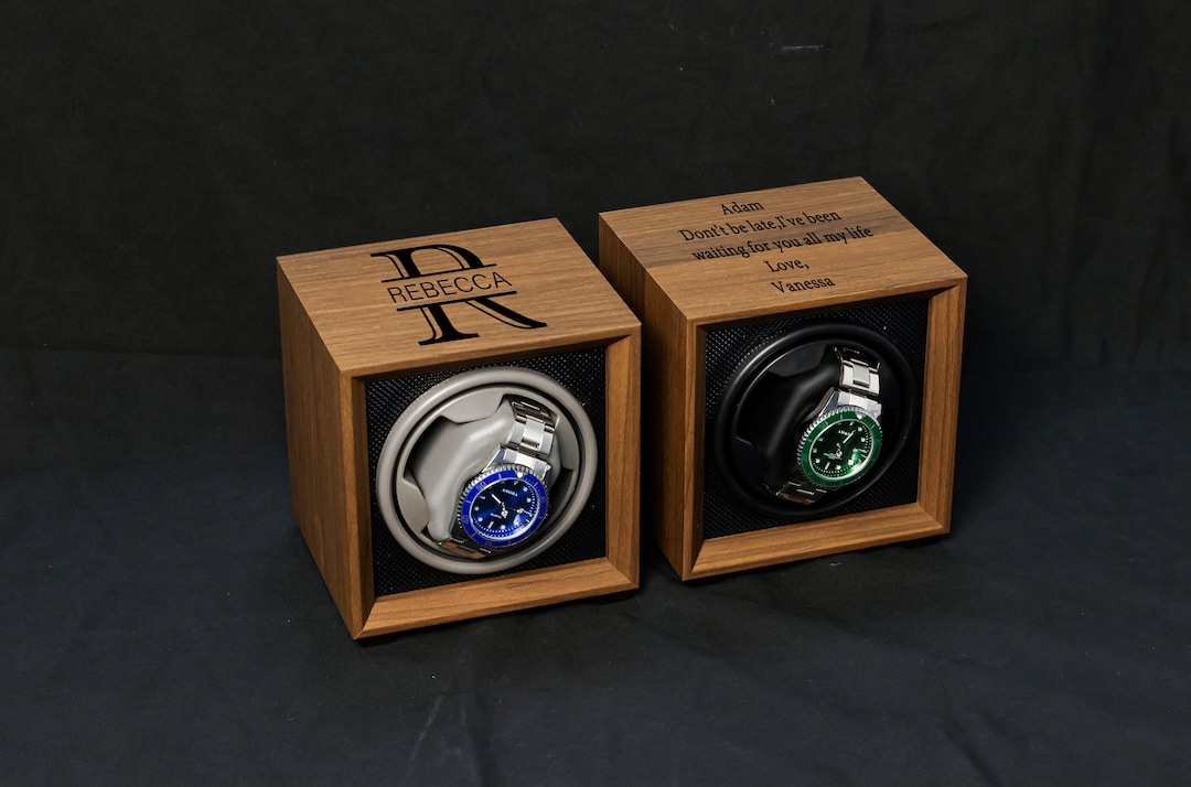 Custom Watch Winder With Name | Personalized Gift for Him | Watch ...