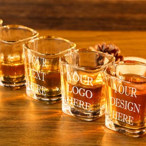 Custom Logo 2oz Shot Glass,personalized Company Logo ，engraved Shot ...