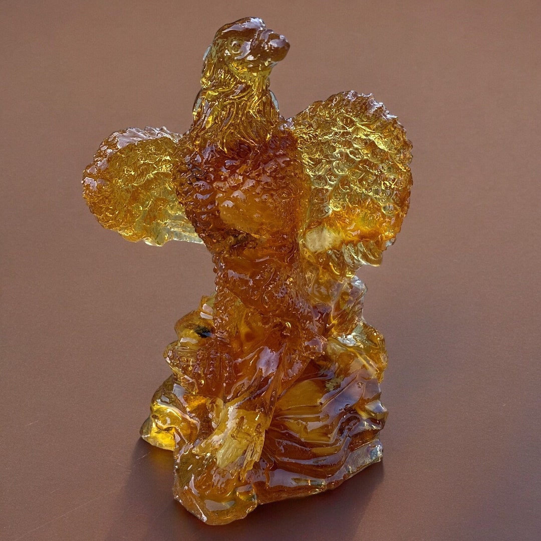 Amber Eagle Figurine,carved Amber Eagle ,handmade Figurine,sculpture ...