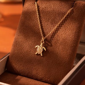 18K Gold-plated Turtle Pendant Necklace: Tortoise Shell Locket - Etsy