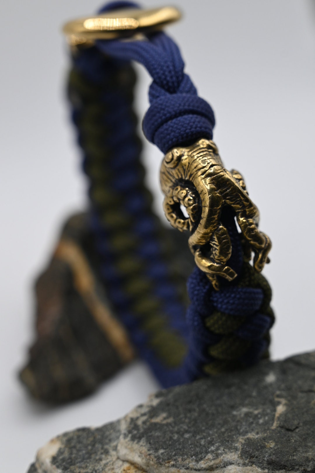 Maritime Octopus Round Braid Paracord Bracelet - Handmade - Etsy