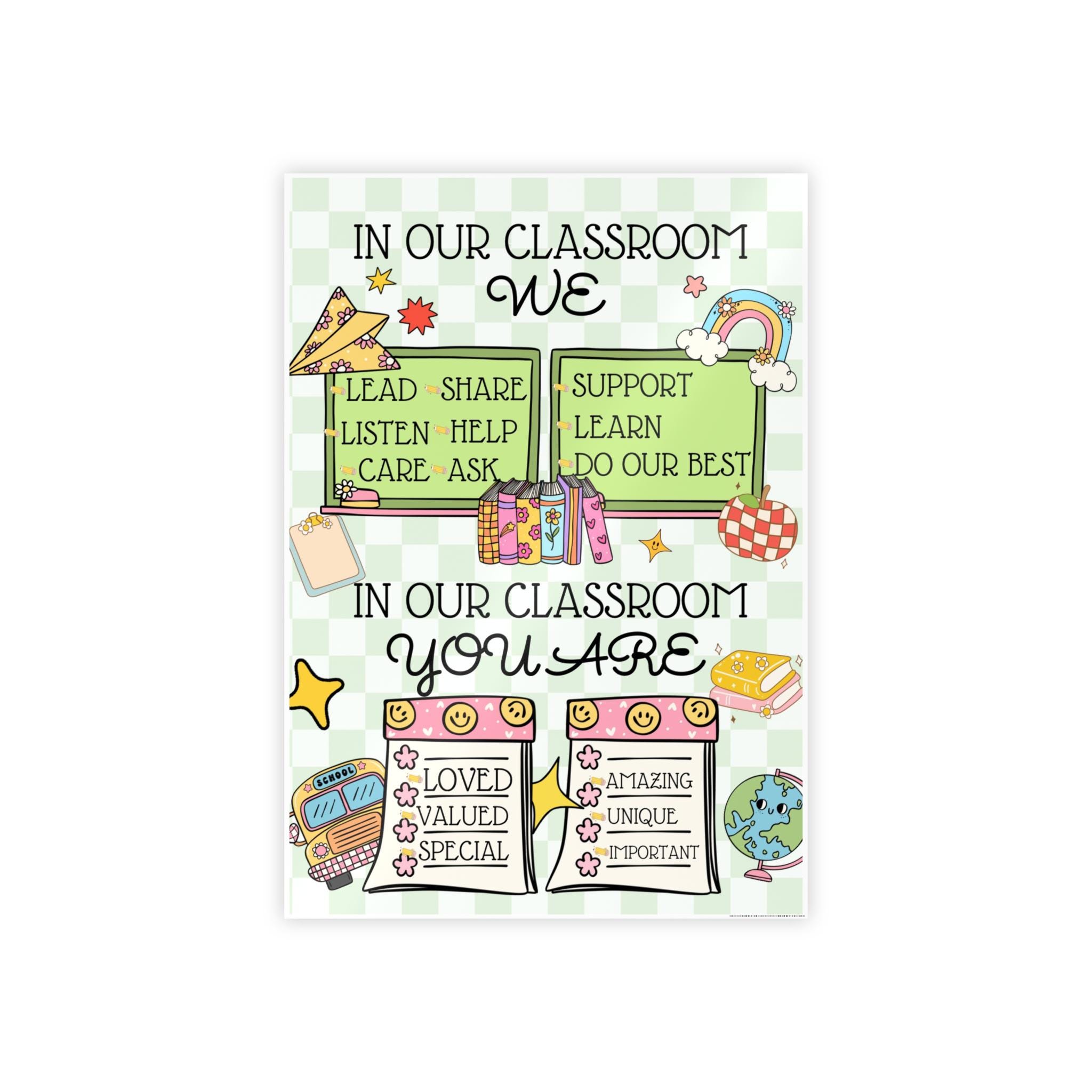 Groovy Classroom Poster. Retro Classroom Decor. Classroom Decor First ...