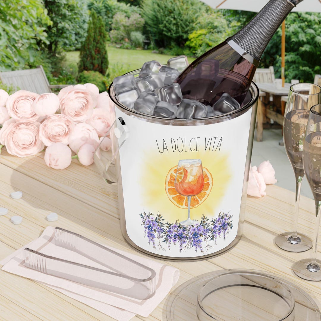 Aperol Spritz La Dolce Vita Wisteria Ice Bucket. Southern Italy Theme ...