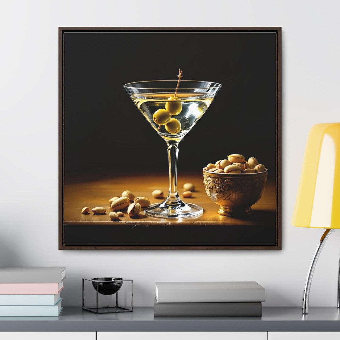 Martini Art, Dirty Martini Wall Art, Martini Print, Bar Decor, Bar Art ...