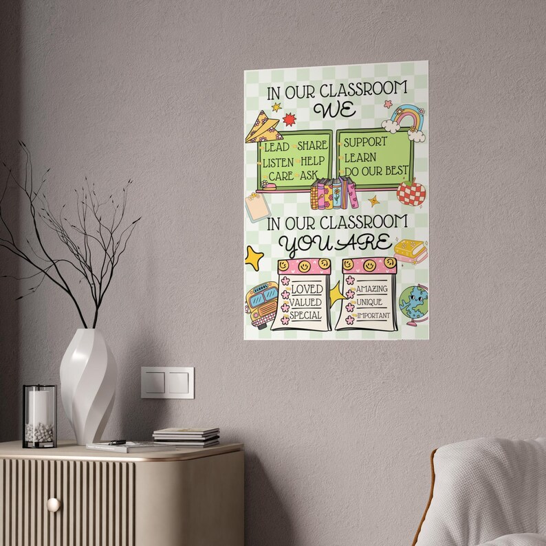 Groovy Classroom Poster. Retro Classroom Decor. Classroom Decor First ...