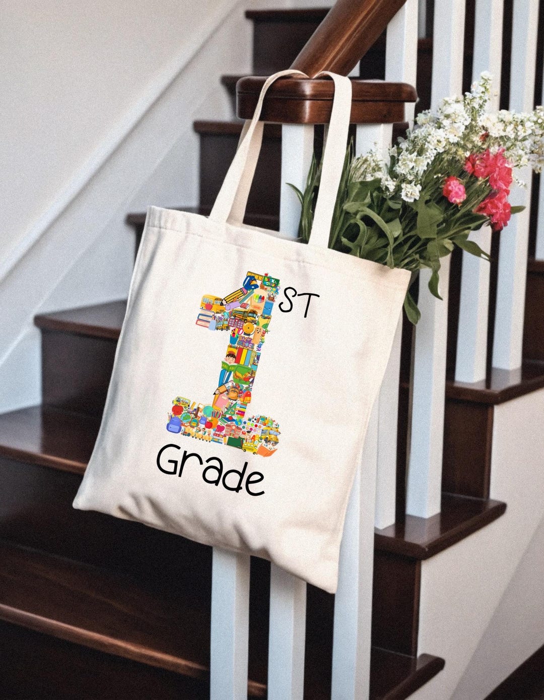 First Grade Bag. First Grade Teacher Bag. First Grade Teacher Gift. 1st ...