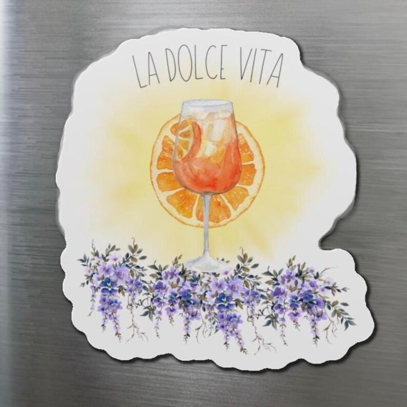 Aperol Spritz La Dolce Vita Wisteria Magnet. Spritz Southern Italy ...