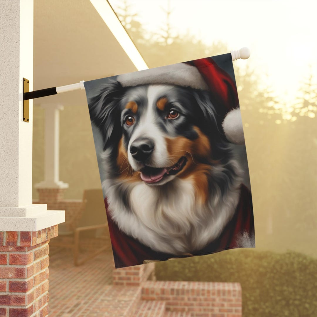 Australian Shepherd Christmas Garden and House Banner. Australian ...