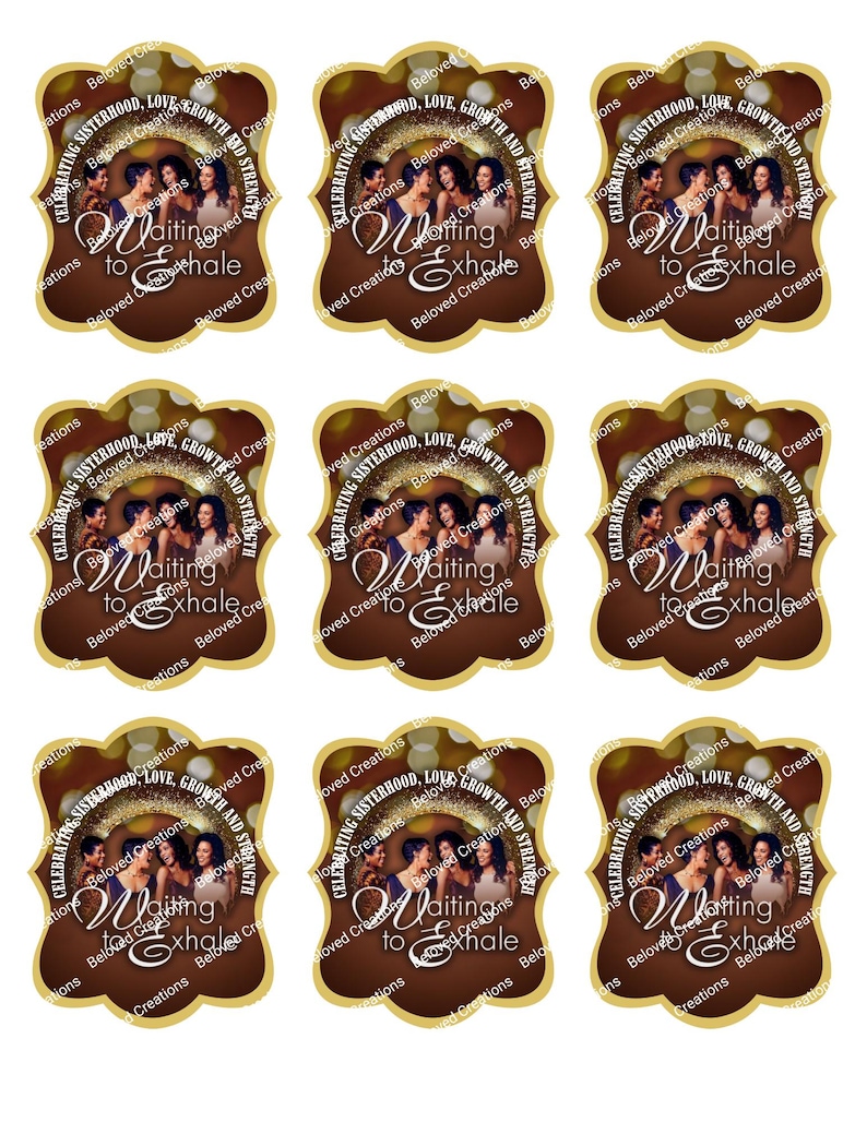 Waiting to Exhale Shot Glass Wraps & Holder Printable | Girls Night ...