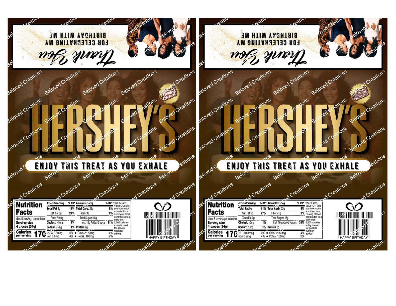 Waiting to Exhale Hershey Bar Wrapper: Custom Party Favor (digital ...