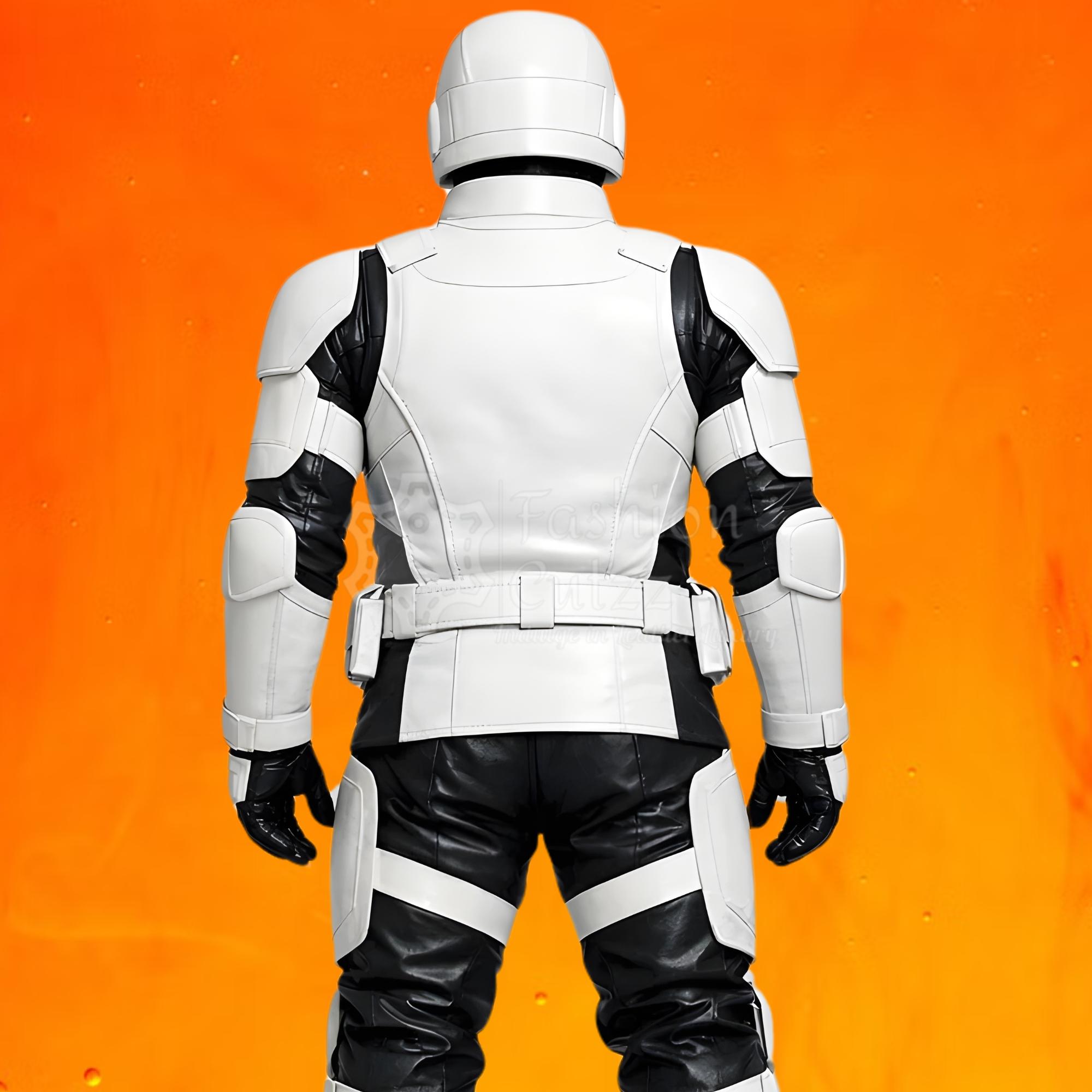 Futuristic Galactic Trooper White Armor Costume | Sci-fi Tactical Space ...