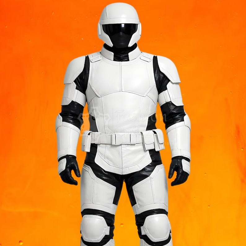Futuristic Galactic Trooper White Armor Costume | Sci-fi Tactical Space ...
