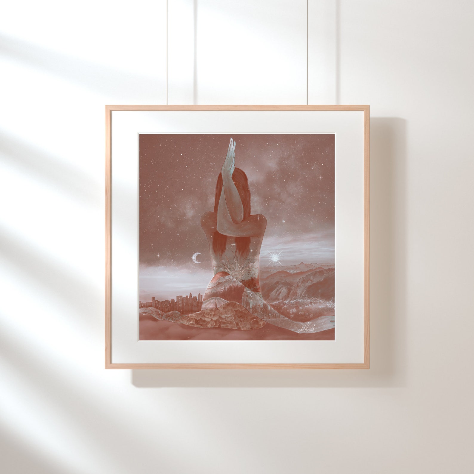 As Above so Below - Original Painting, Fine Art Print, Yoga, Meditation ...