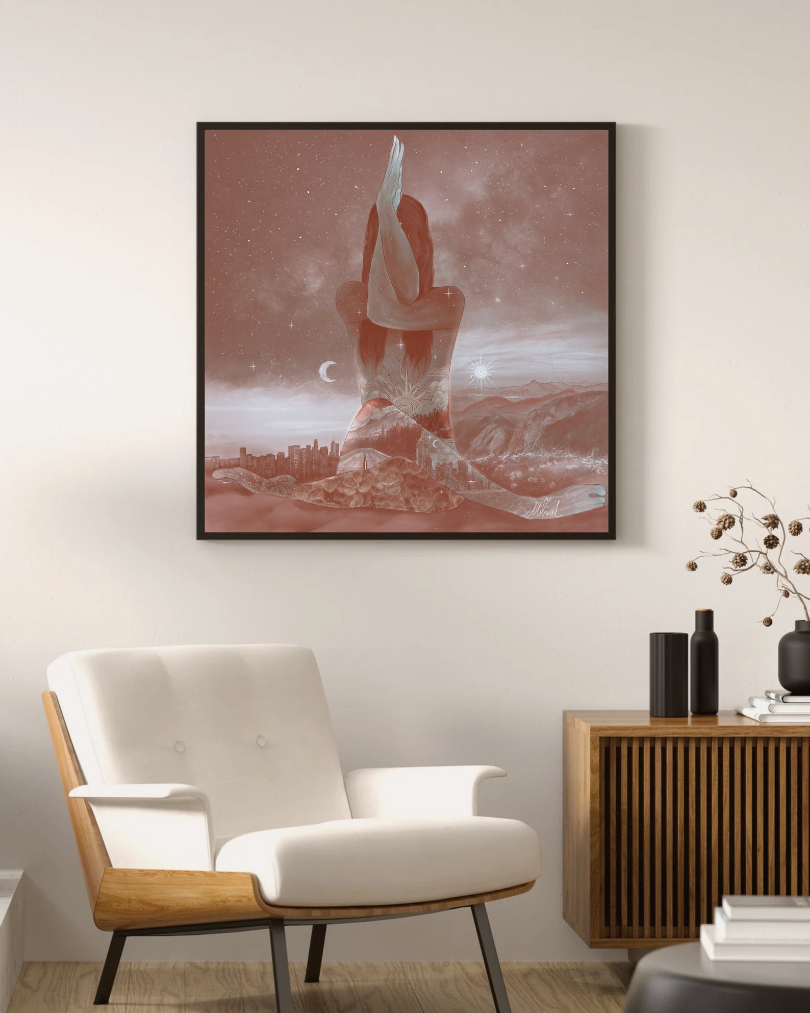 As Above so Below - Original Painting, Fine Art Print, Yoga, Meditation ...