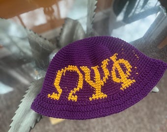 Omega Psi Phi Bucket Hat PDF Pattern - Etsy