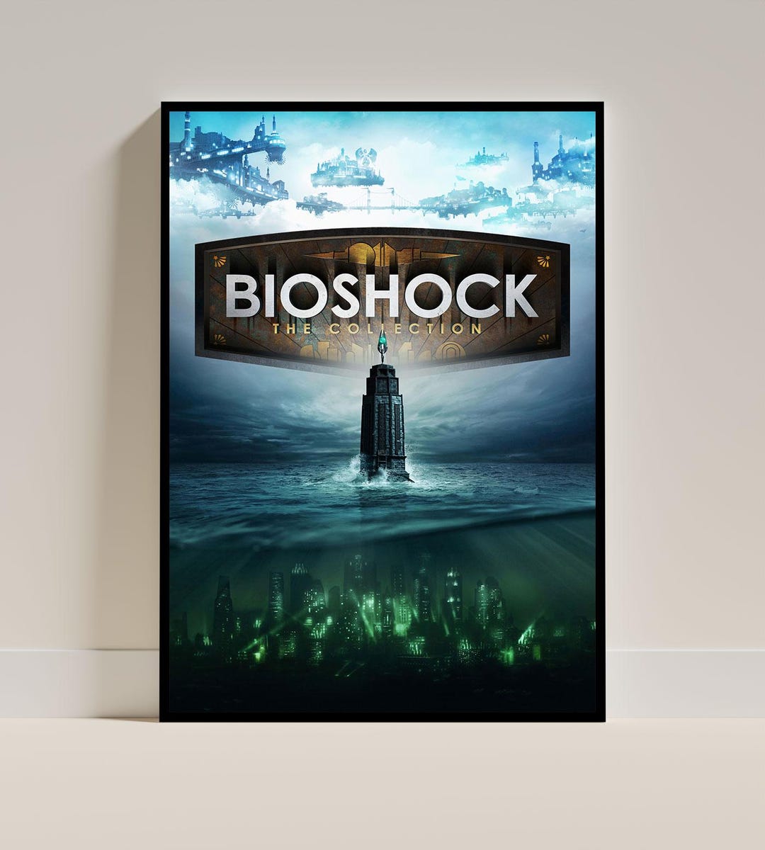 Bioshock Canvas Print, Jack and Andrew Ryan Wall Art, Game Art Print ...