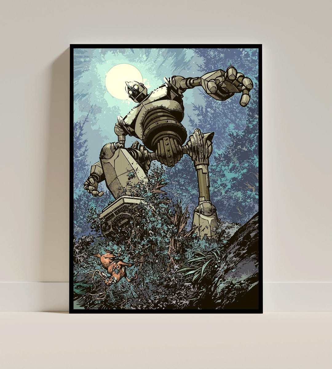 The Iron Giant Canvas Print , Kent Mansley and Hogarth Hughes Wall Art ...