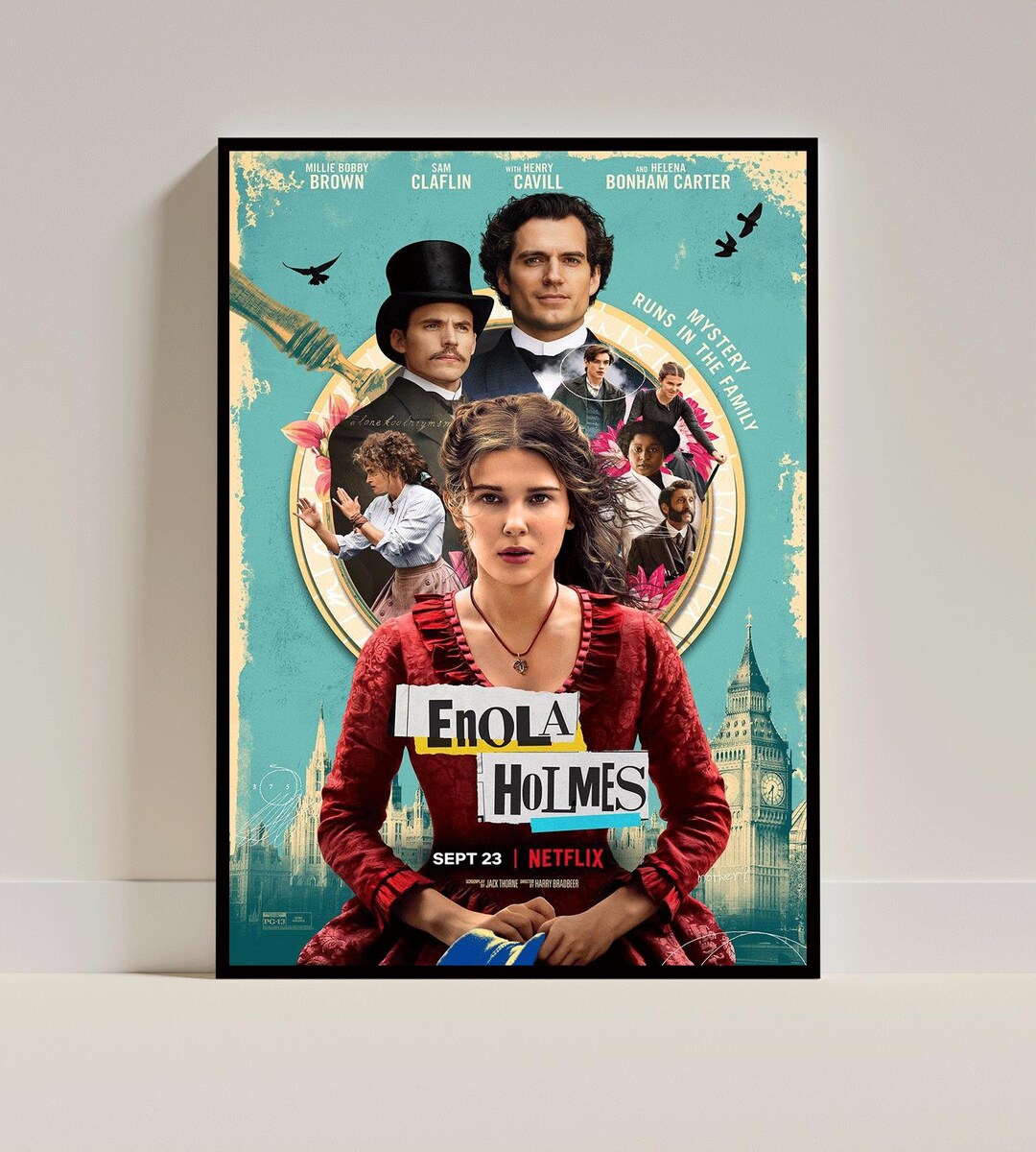 Enola Holmes Canvas Print , Enola Holmes Wall Art, Wall Art Print ...