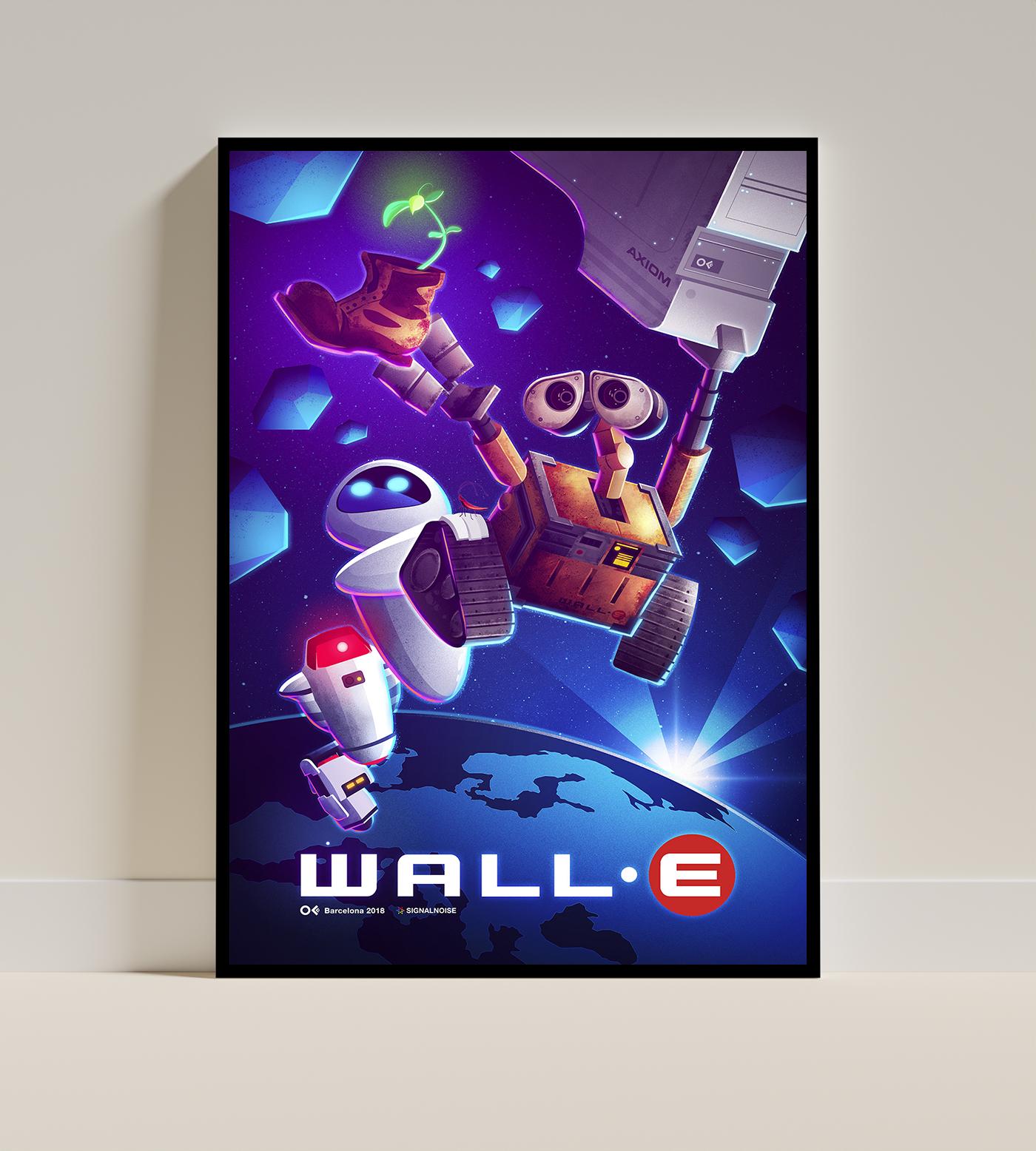 WALL-E Canvas Print , WALL-E Wall Art , Wall Art Print , Movie Poster ...