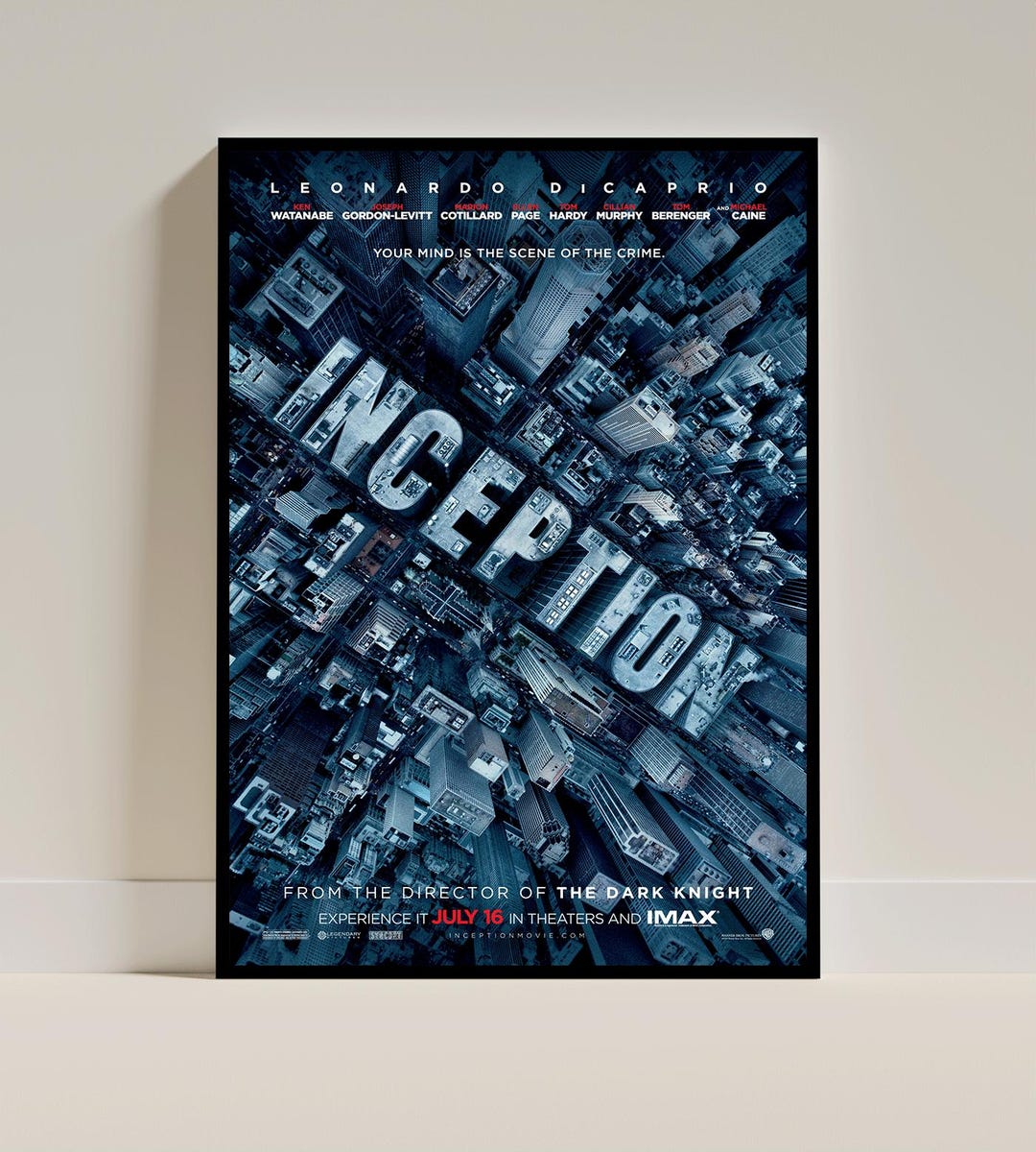 Inception Canvas Print , Ariadne and Saito Wall Art, Wall Art Print ...