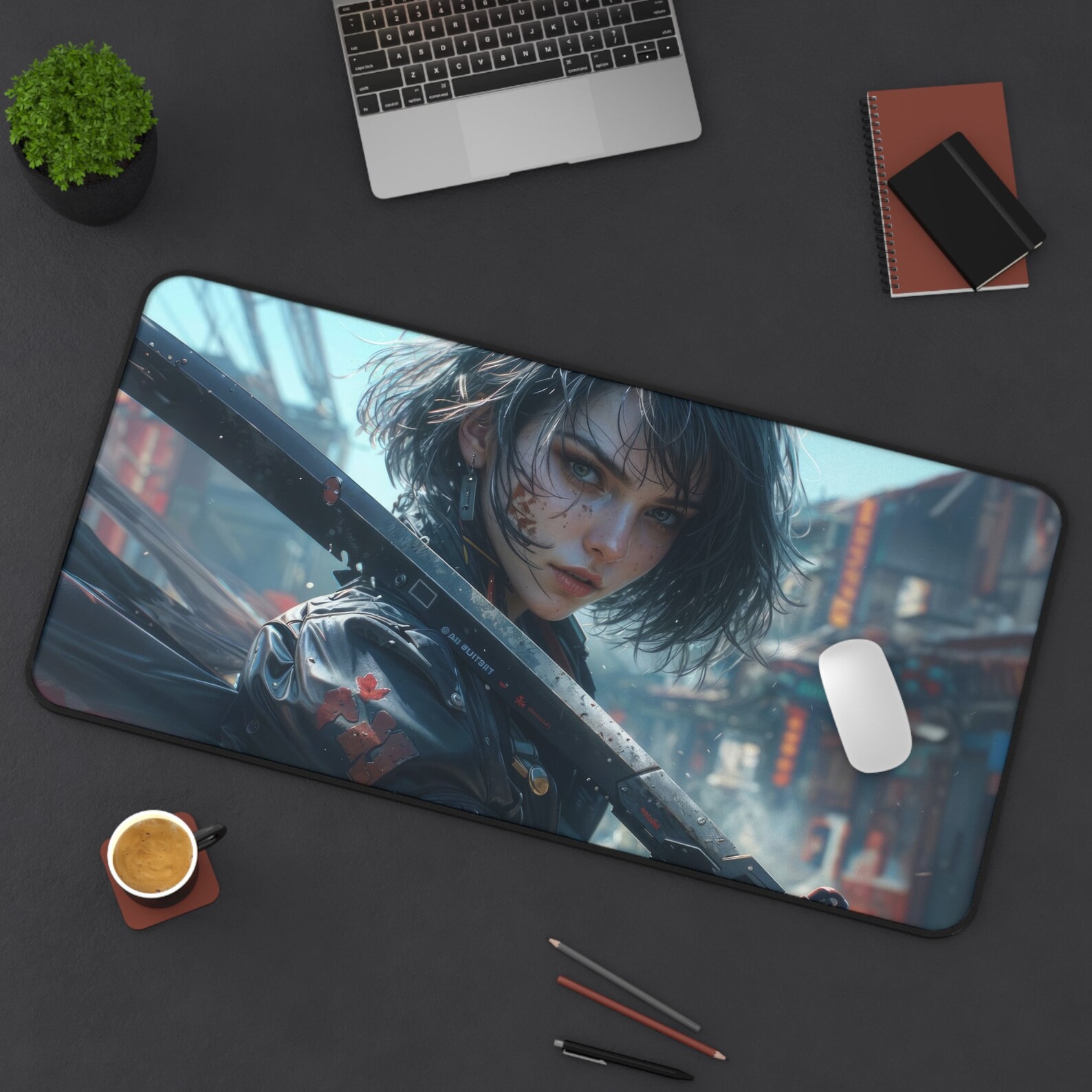 Mouse Pad , Cyberpunk Mousepad , Gaming Keyboard Mat , Cyberpunk ...