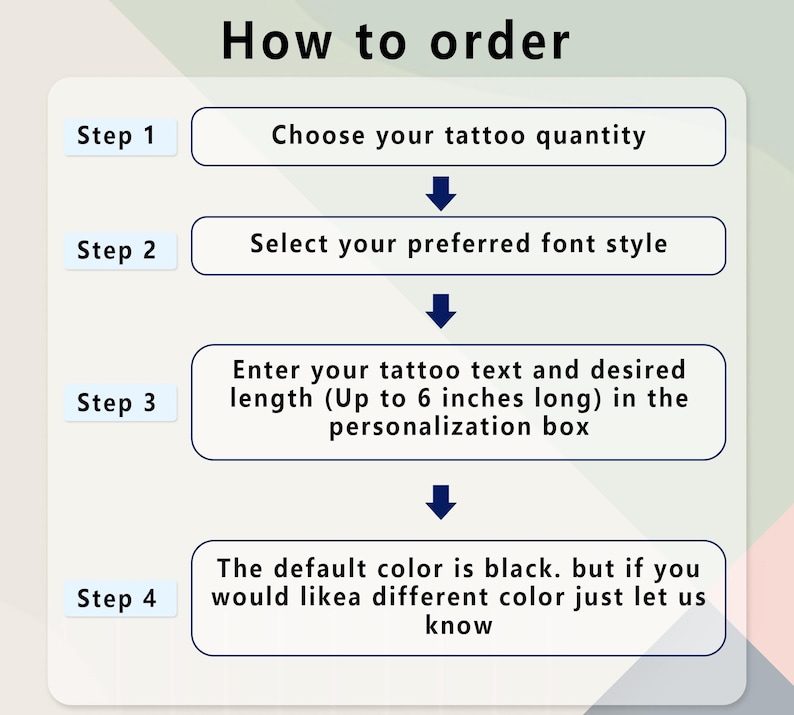 Custom Words Temporary Tattoo - Personalized Name - Handwriting Tattoo ...