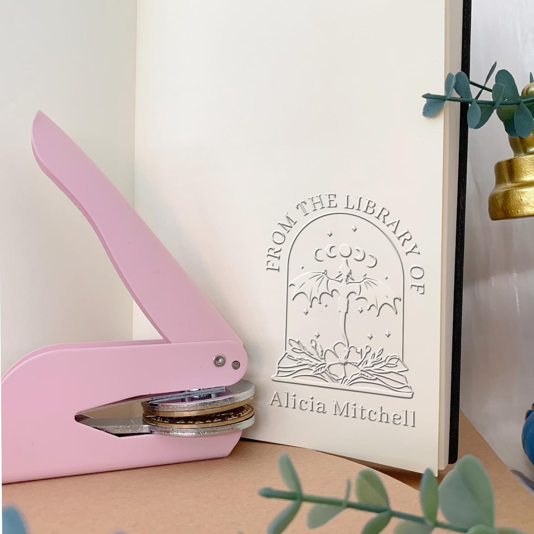 Personalized Book Embosser, Custom Library Embosser, Custom From the ...