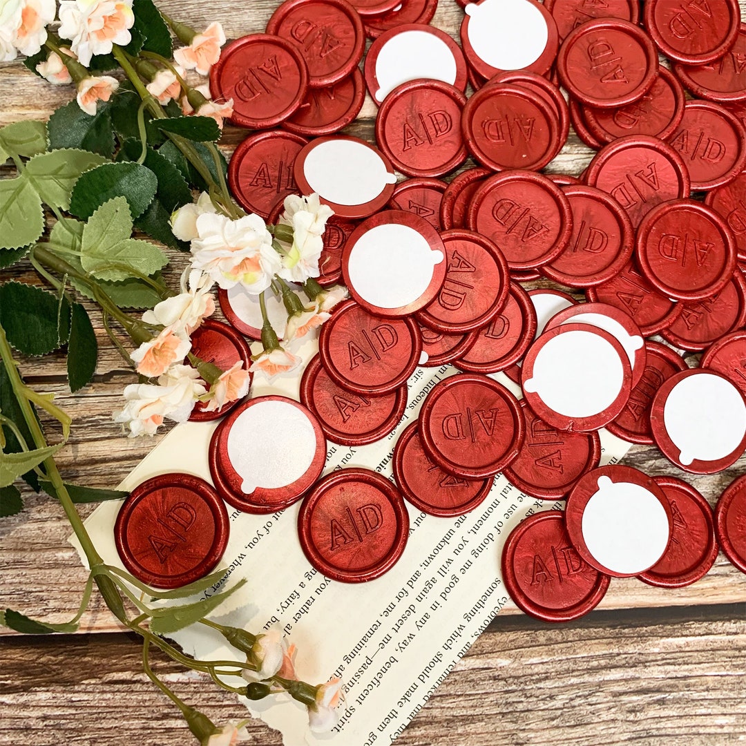 Custom Wax Seal Stickers, Wedding Wax Seal Sticker, Personalised Wax ...
