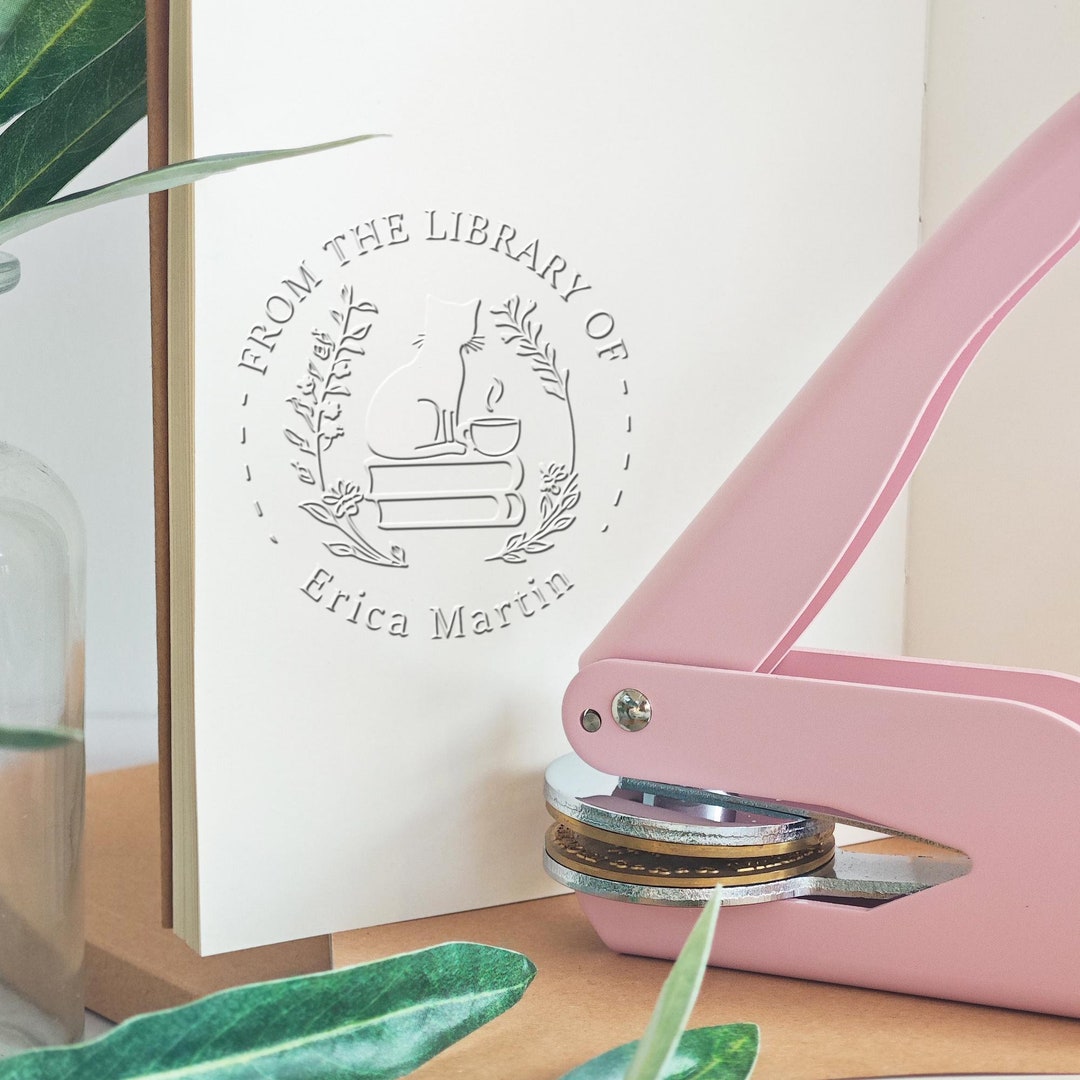 Book Embosser Personalized, Custom Book Embosser, Personalized Library ...