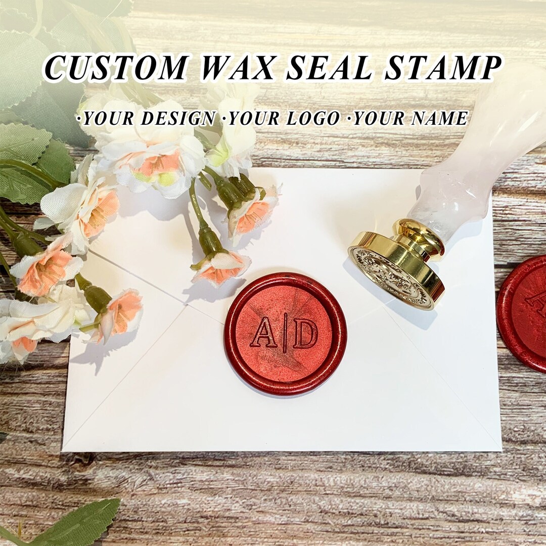 Custom Wax Seal Stamp Kit, Custom Any Logo, Custom Wax Stamp Kit for ...