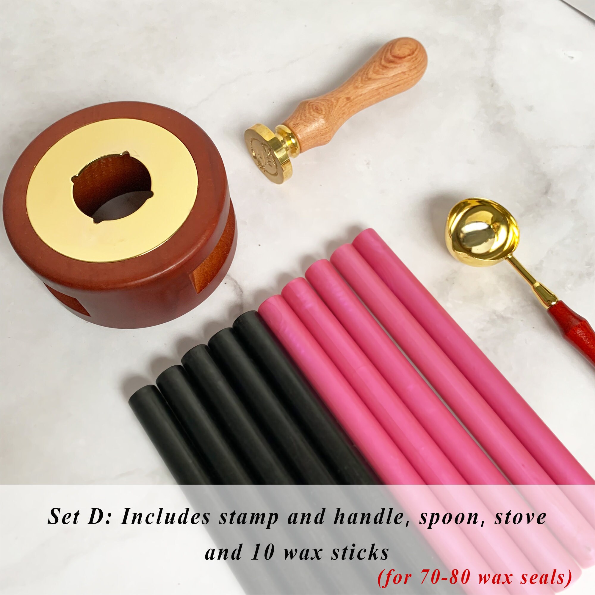 Custom Wax Seal Stamp Kit for Wedding Invitation, Custom Wax Seal Kit ...