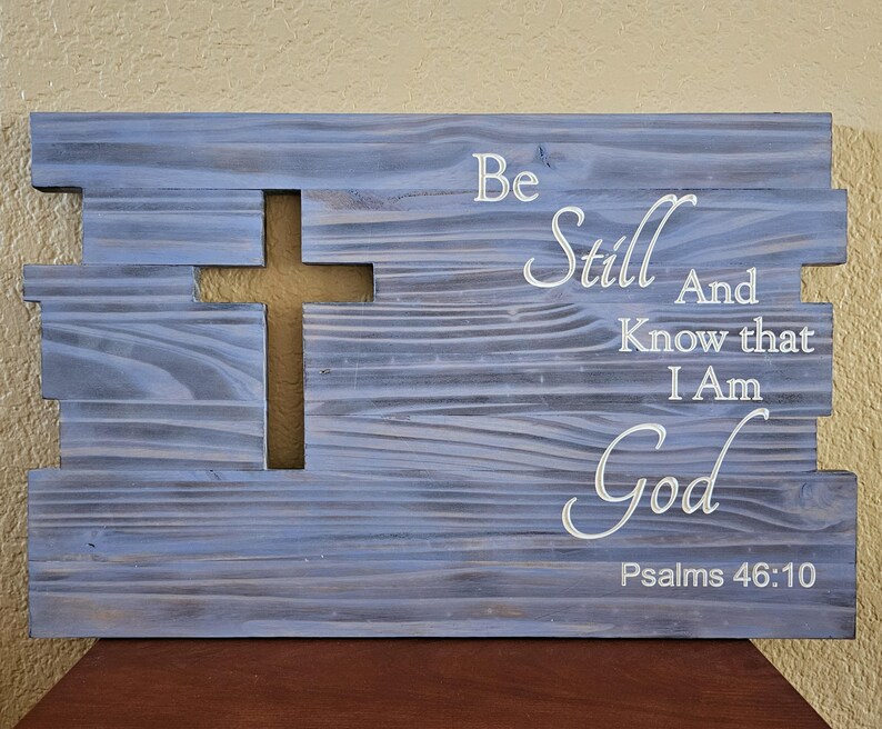 Rustic Wood Cross Sign: Inspirational Christian Wall Art - Etsy