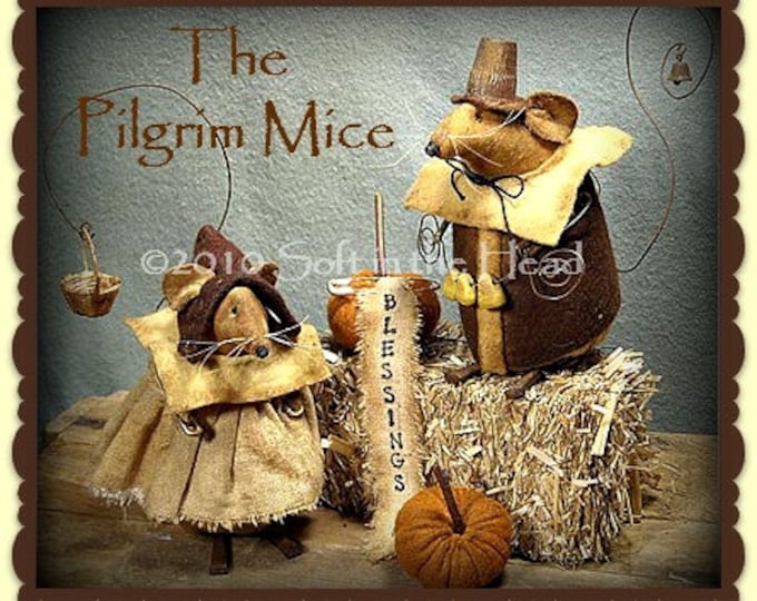 Pilgrim Mice E-pattern - Etsy