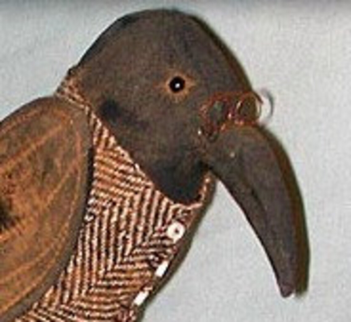 Socrates the Primitive Raven E-pattern | Etsy