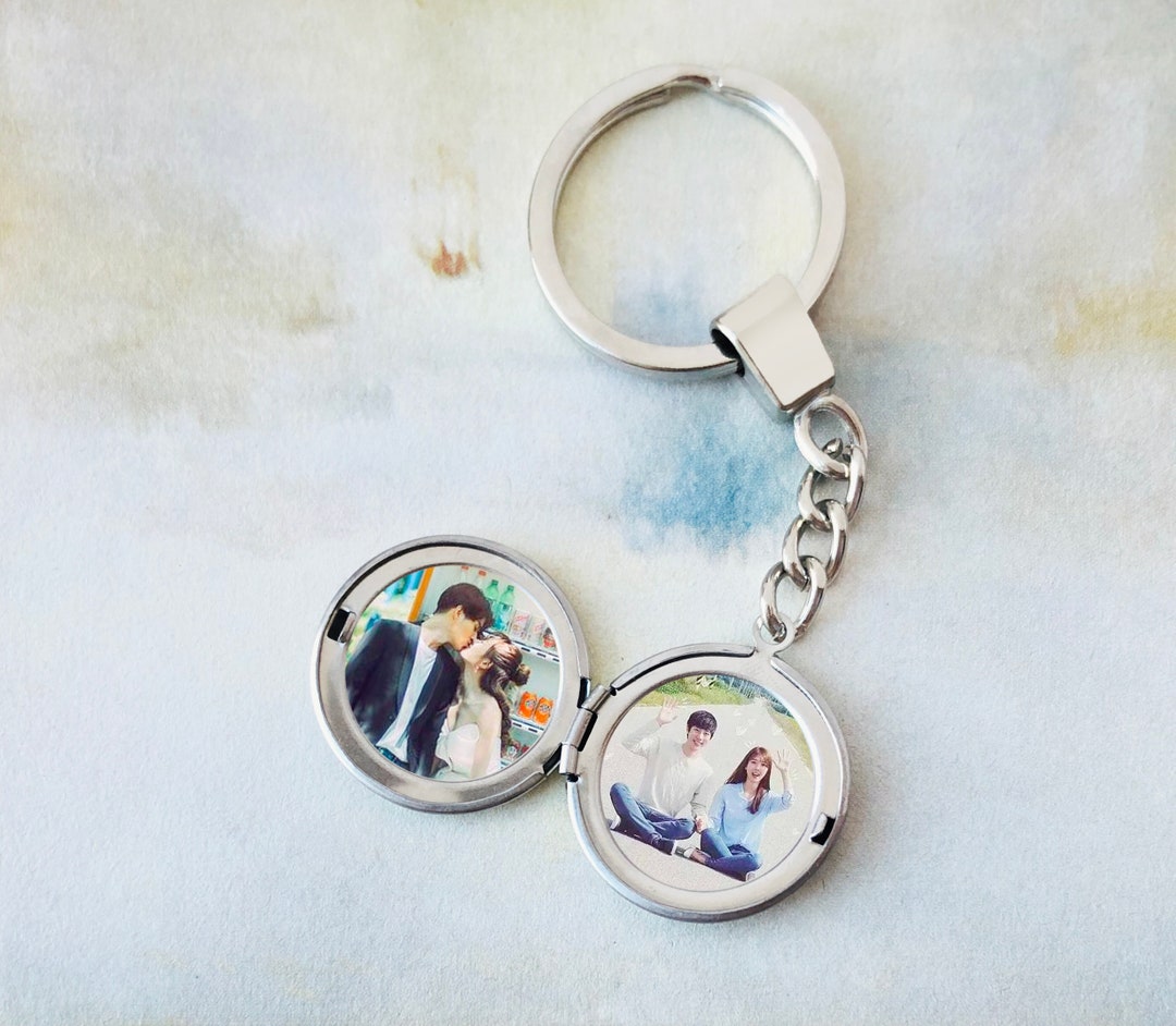 Personalized With Your Own Photo Locket Stainless Steel Locket Keychain ...