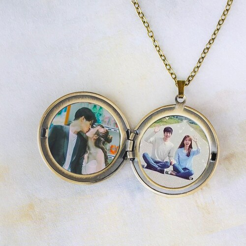 Personalized Photo Locketphoto Locket Necklacepicture | Etsy