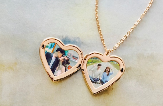 Personalized With Your Photos Heart Locket Necklace Photo | Etsy