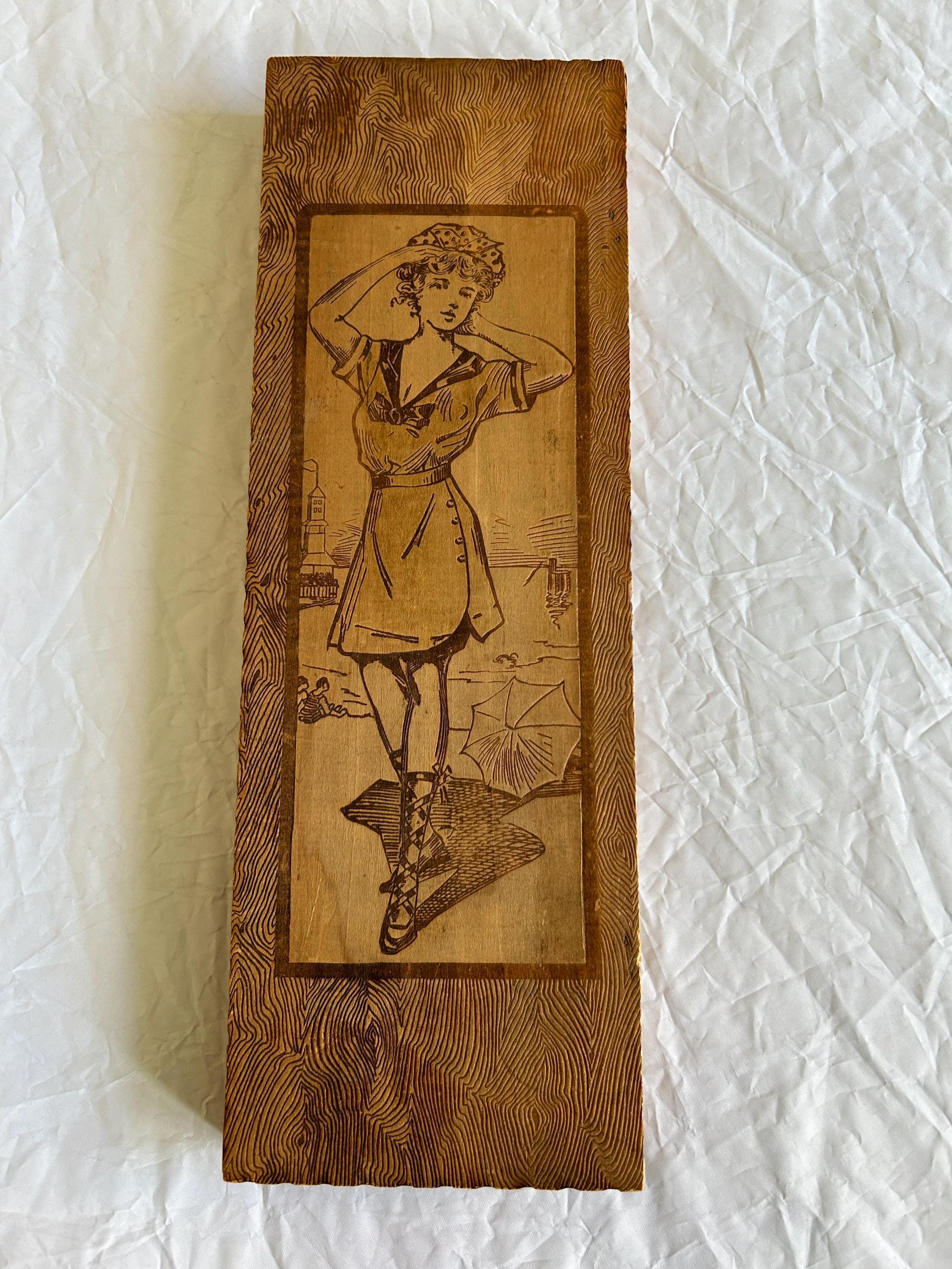 Vintage Pyrography Box - Etsy