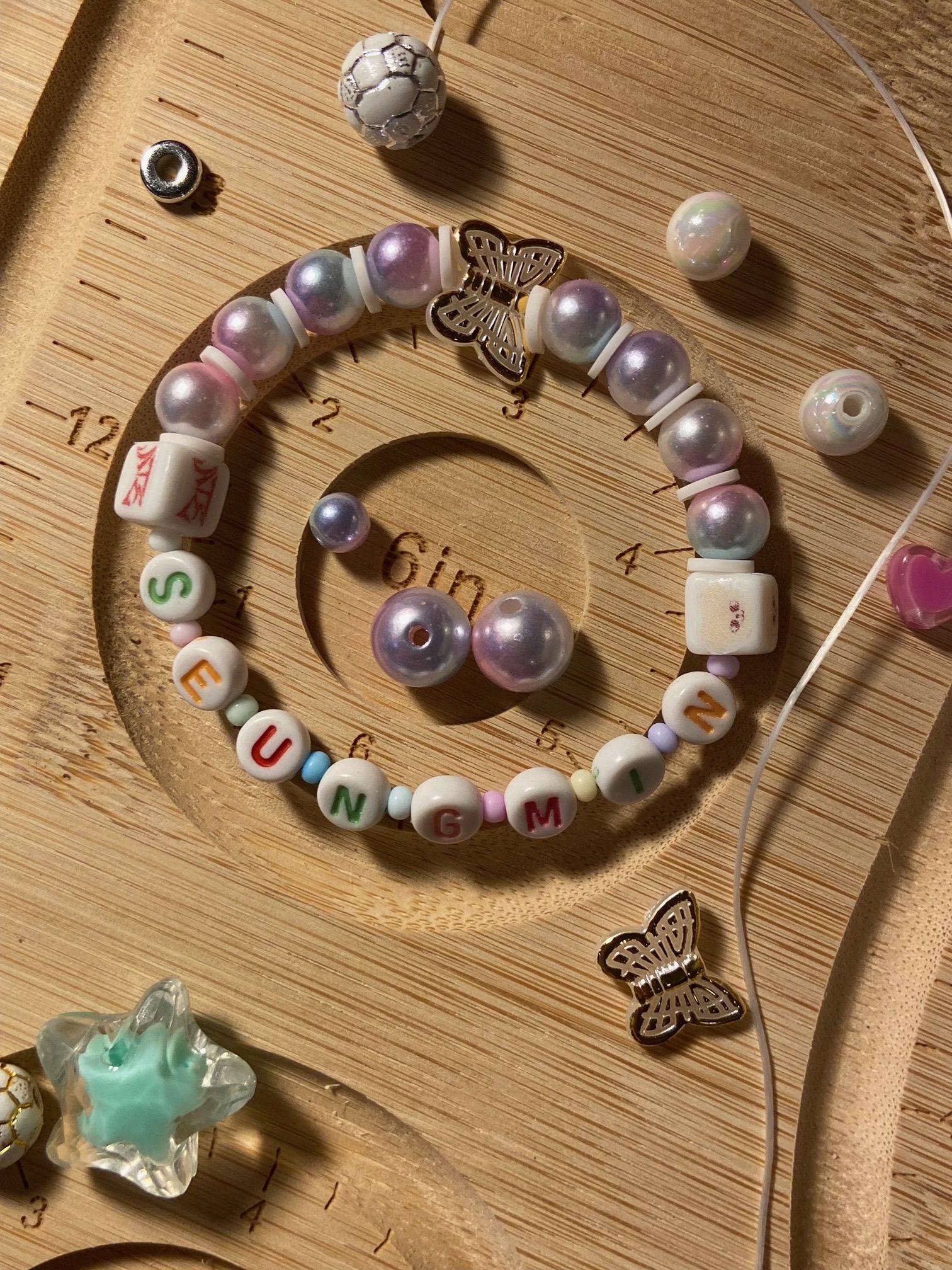 Stray Kids SKZ SKZOO 7.5mm Square White Beads Bracelet Necklace Jewelry ...