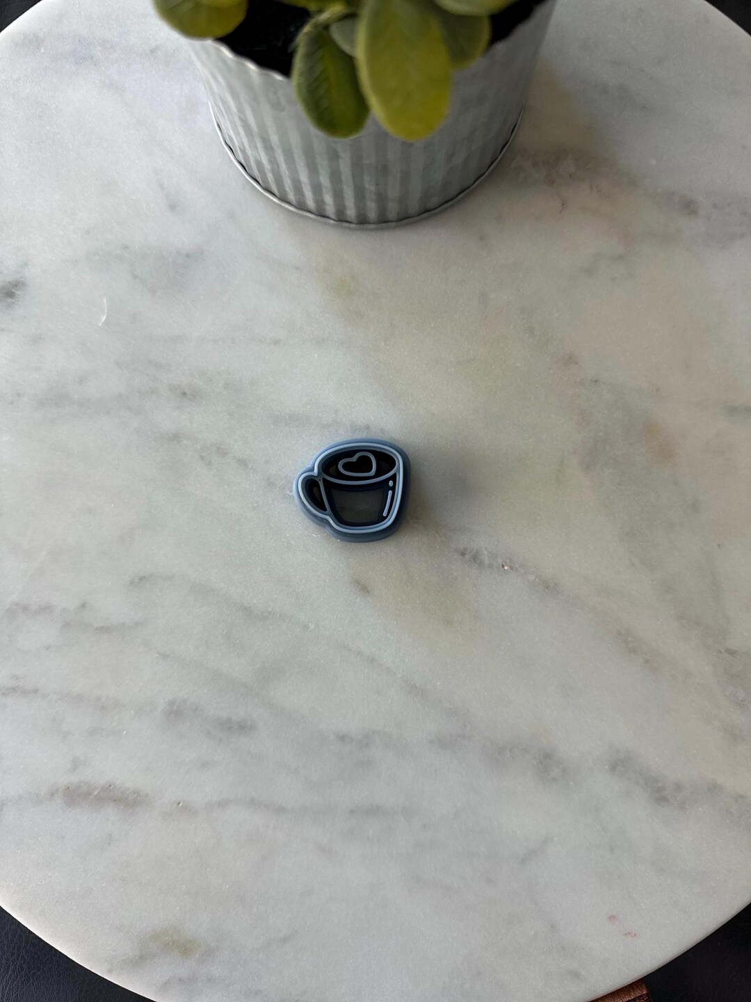 Heart Coffee Latte Polymer Clay Cutter | Food Clay Cutter - Etsy
