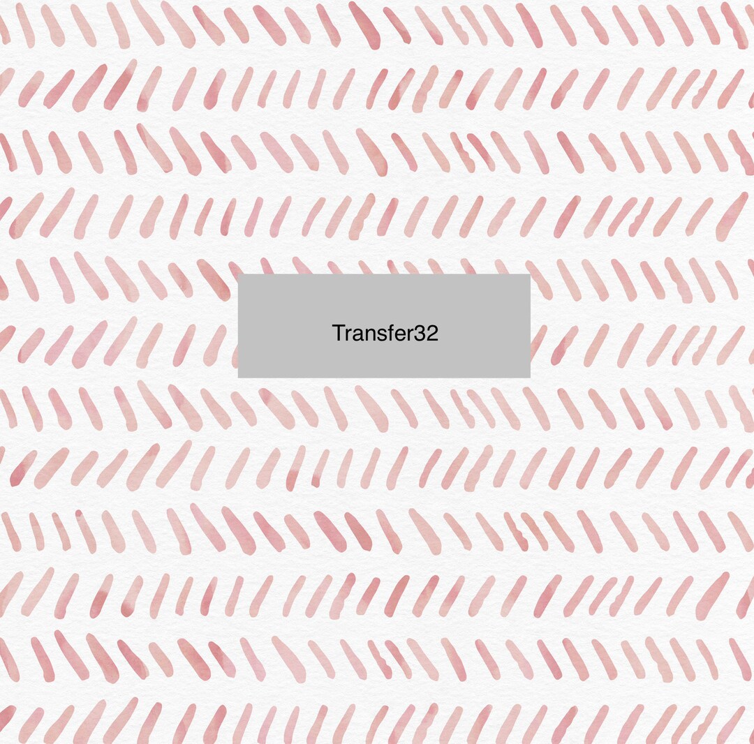 Transfer 32 (pink Watercolor Chevron) - Etsy
