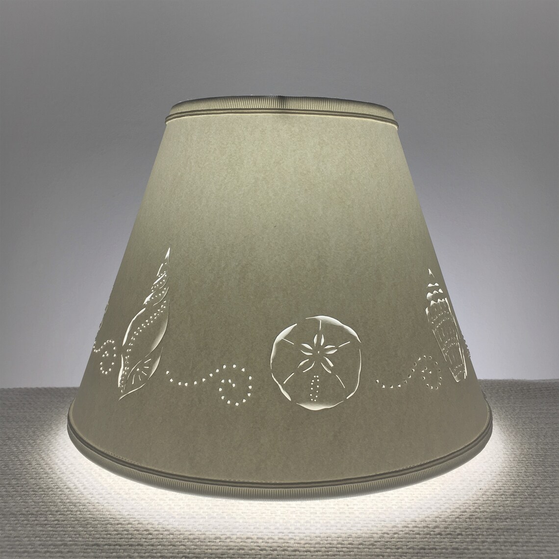 Small Lampshade-seashell Lampshade-lamp Shade-paper - Etsy