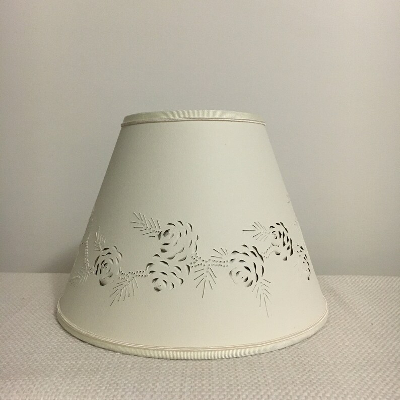 Pine Cone Border Cut & Pierced Lampshade-paper Lampshade-handpainted ...