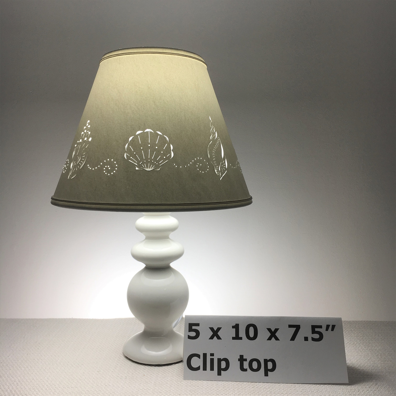 Small Lampshade-seashell Lampshade-lamp Shade-paper - Etsy