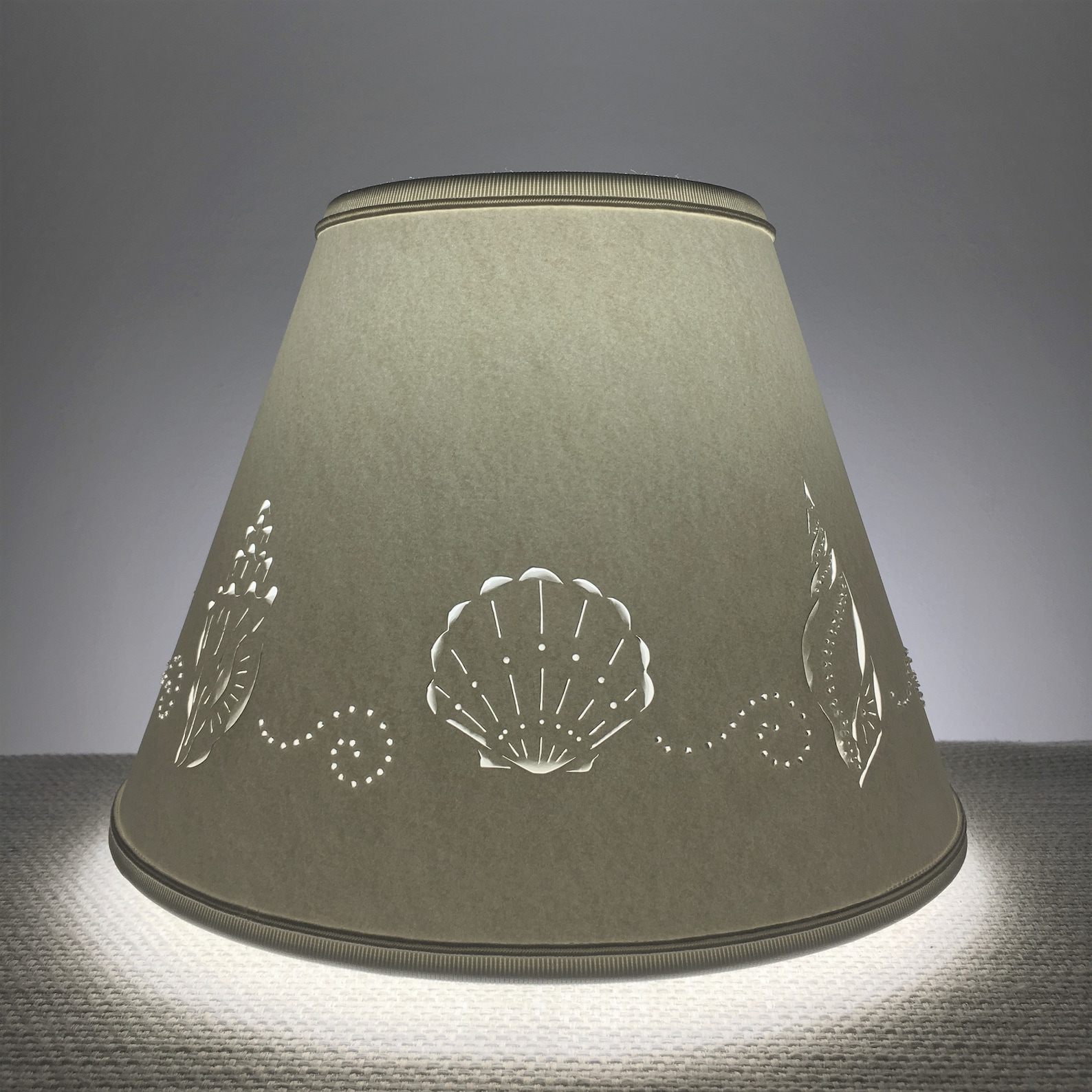 Small Lampshade-seashell Lampshade-lamp Shade-paper Lampshade-seashells ...
