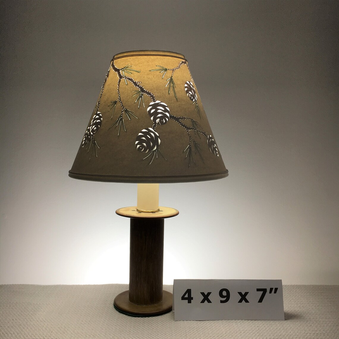 Clip Top Cut and Pierced Pine Cone Branch Paper Lamp Shade-lampshade ...