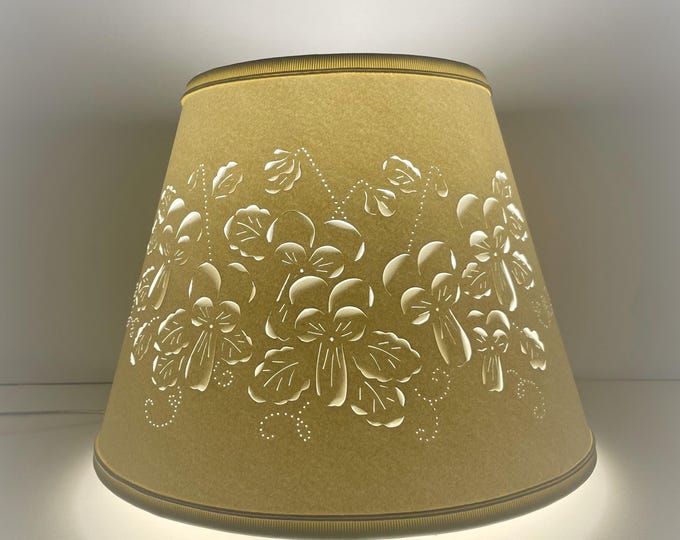 Cut and Pierced Hummingbird Paper Lampshade-hummingbird-bird Lampshade ...