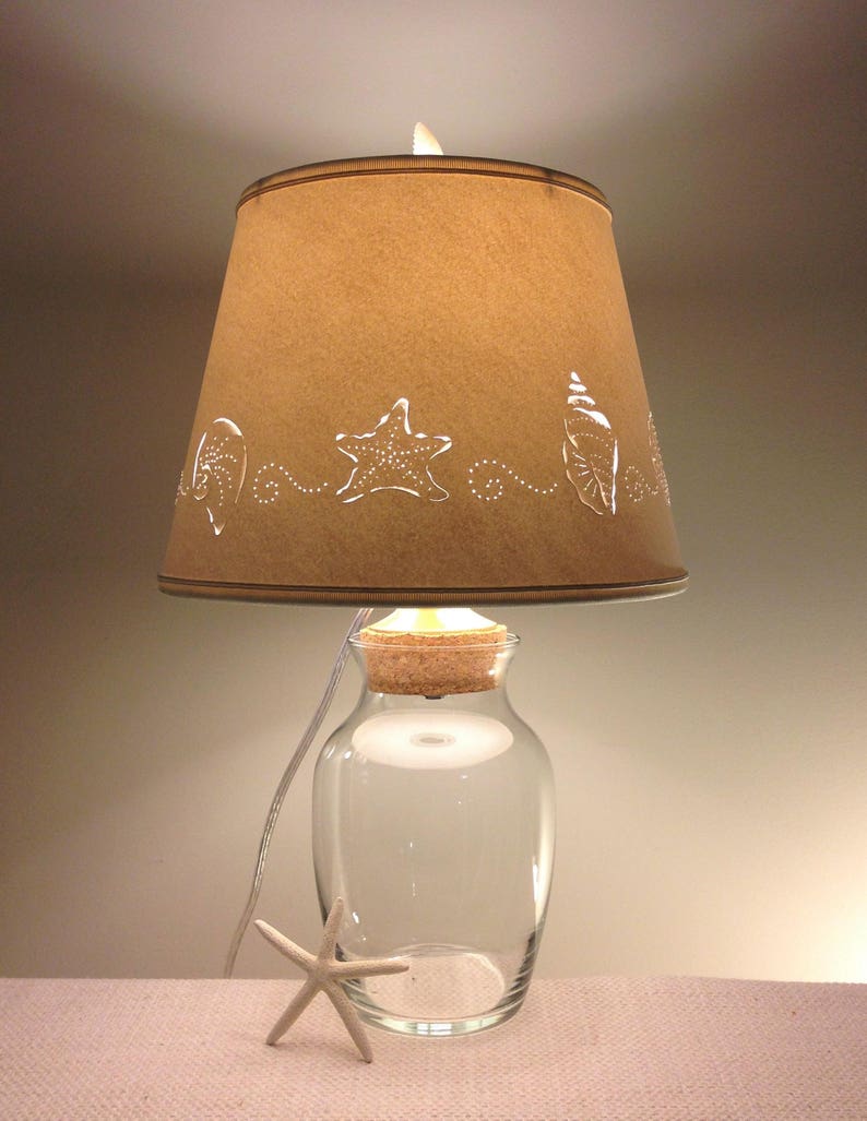 Extra Large Fillable Seashell Lamp Fillable Lamp Seashell